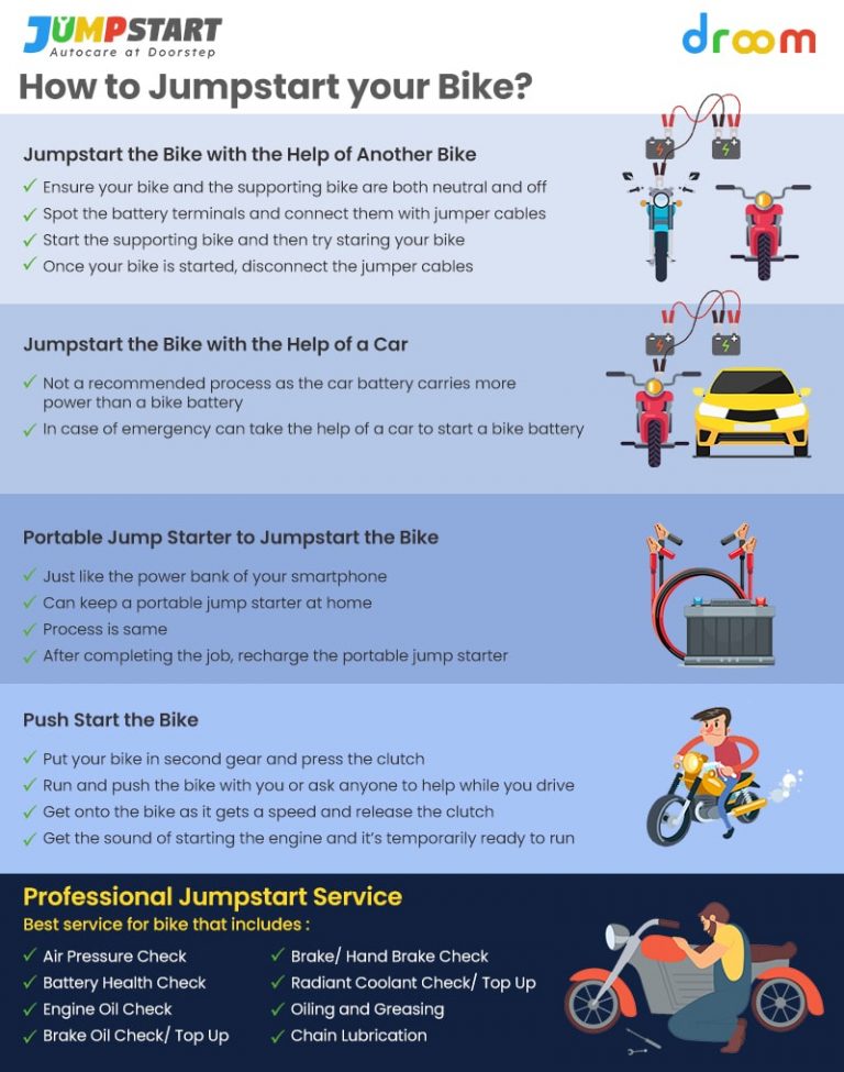 How to Jump Start Your Bike - Bike Jumpstart Checklist | Droom | Droom