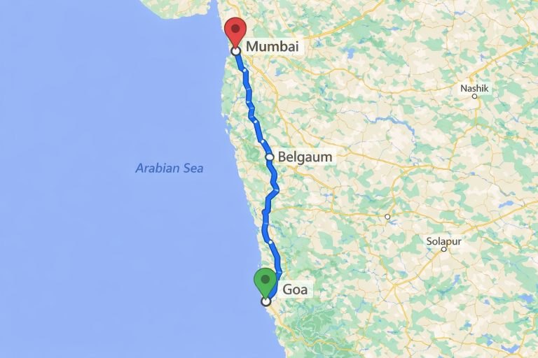 Mumbai to Goa Road Trip: Best Route, Distance, Time & Tips